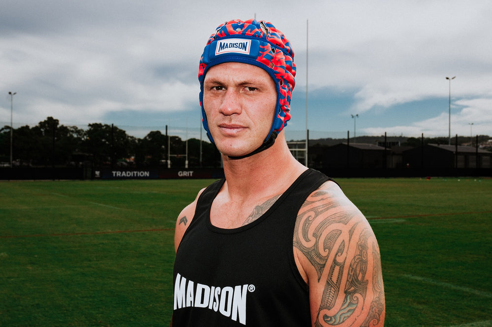 Madison Kalyn Ponga Headgear (Blue/Red)