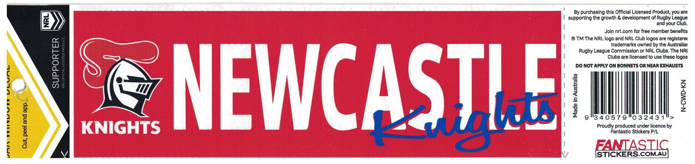 Knights Car Window Sticker – Peter Wynn's Score