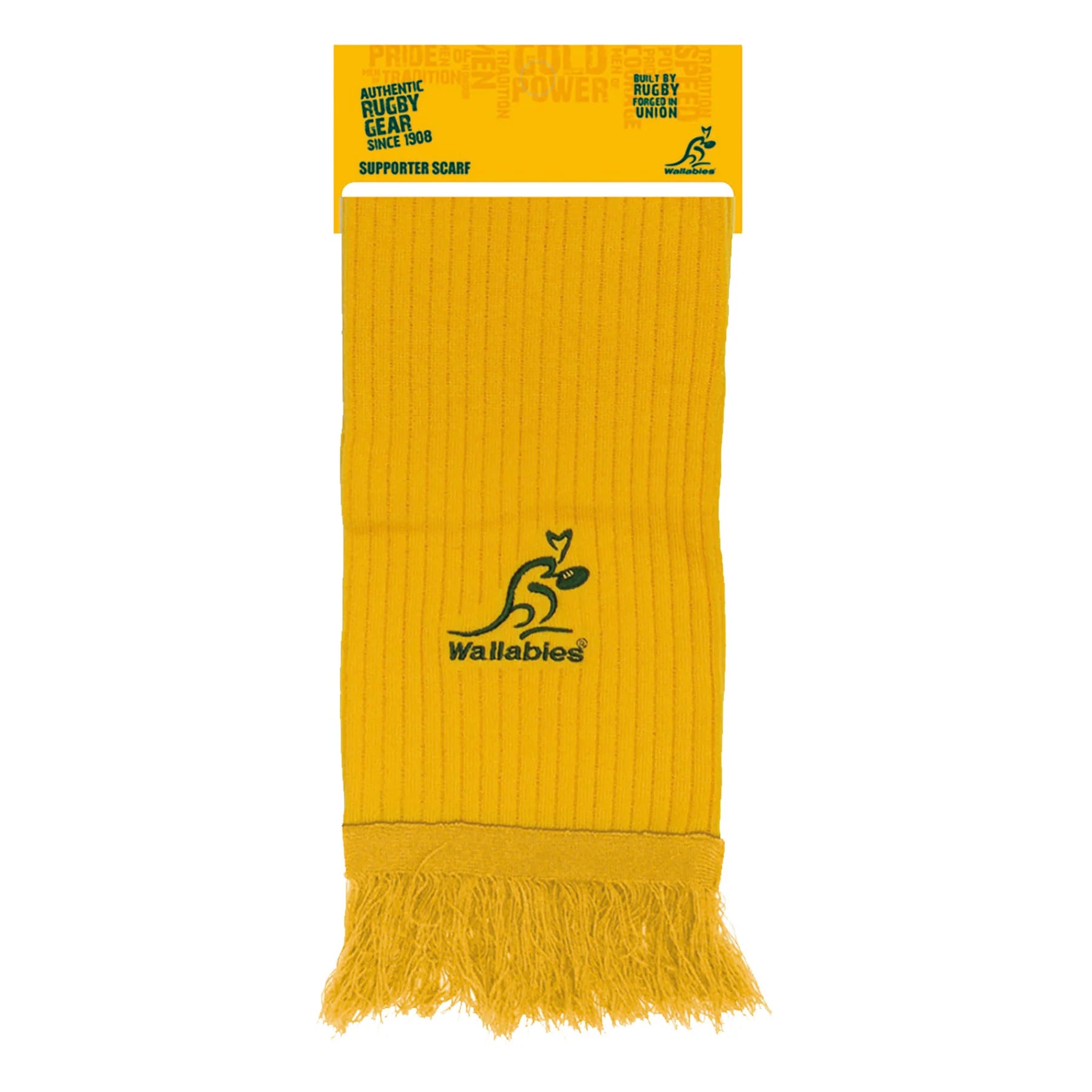 Wallabies Gold Rib Scarf – Peter Wynn's Score