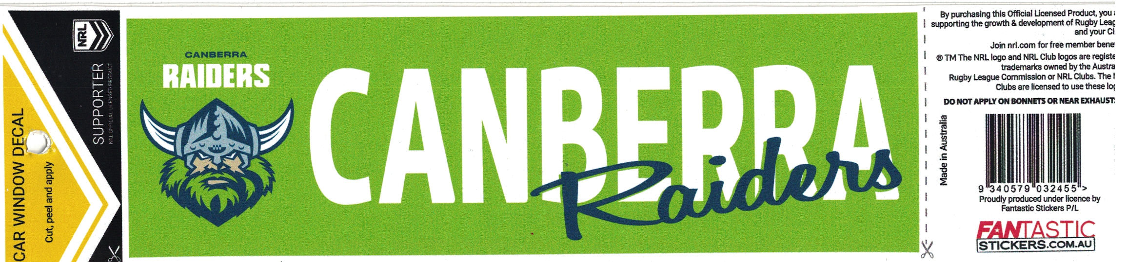 Raiders Car Window Sticker – Peter Wynn's Score